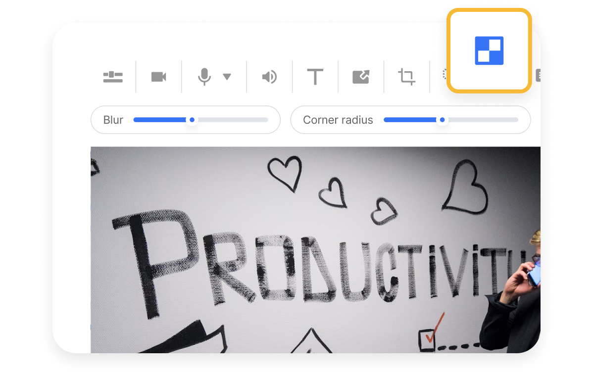 Add blur to video online