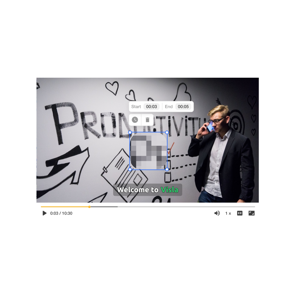 Add blur to video online