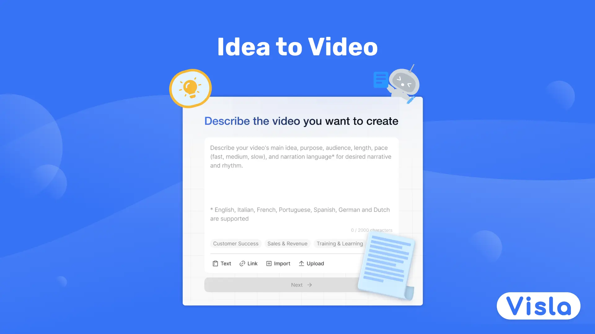 Idea to Video