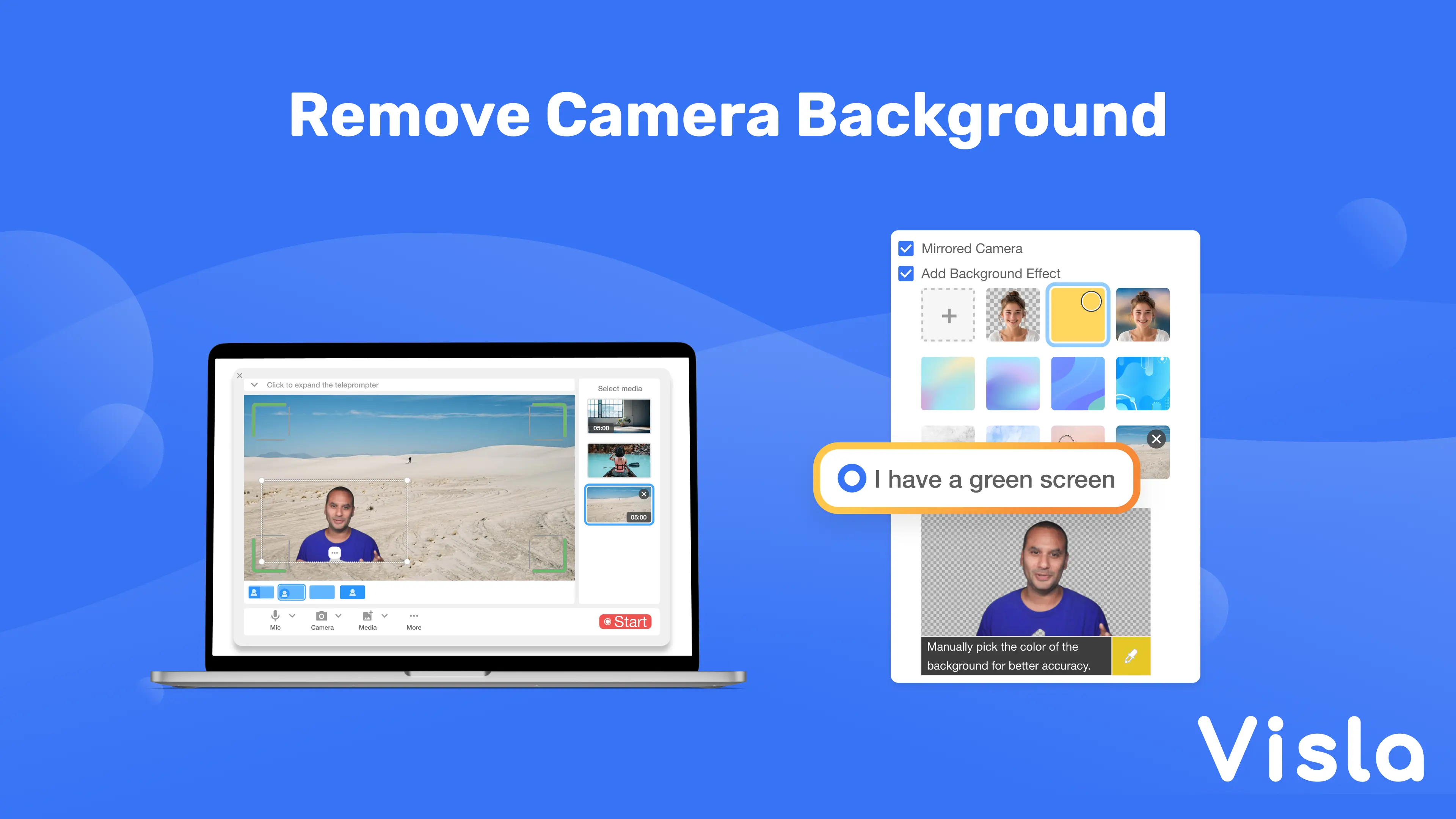 Remove Camera Background